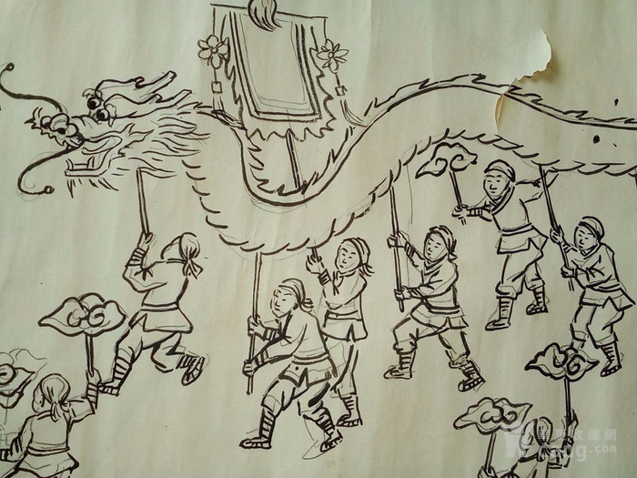 简笔画舞龙,儿童舞龙简笔画,简笔画龙(第3页)_大山谷图库